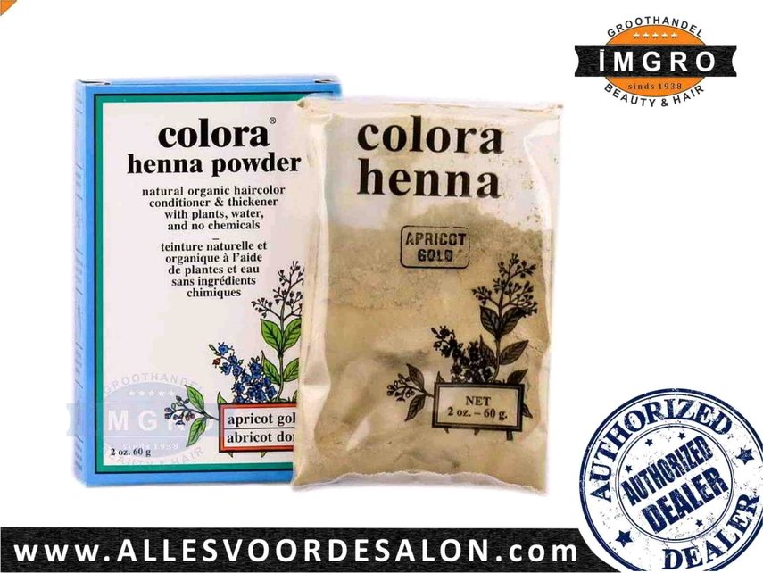 Henna Colora Apricot Gold, 60gr. - IMGRO Beauty