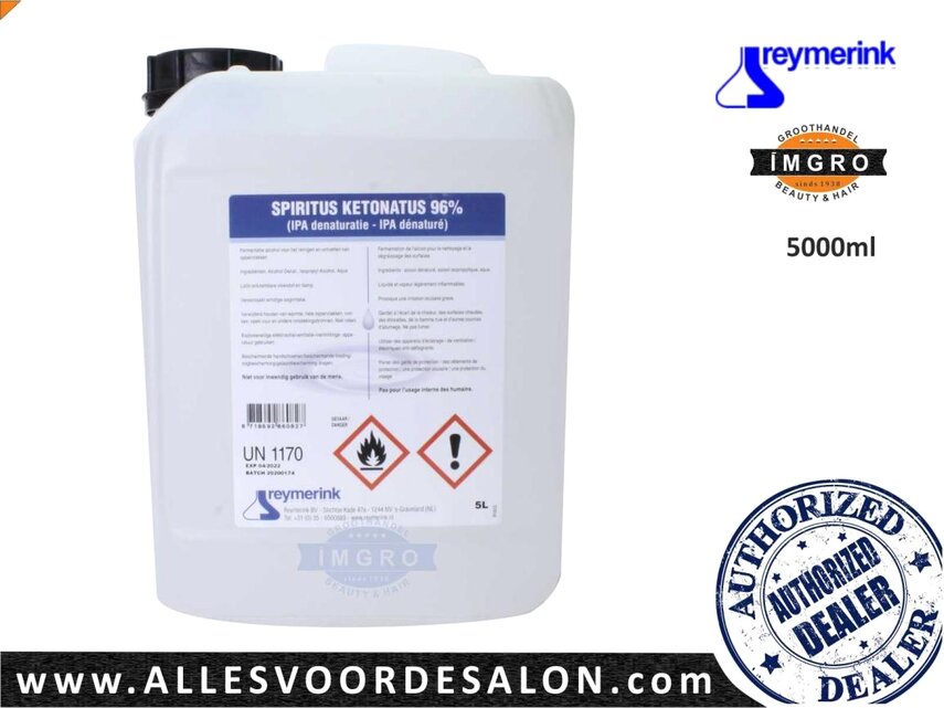 Alcohol 96% 5000ml - Ethanol 96% - IMGRO Beauty