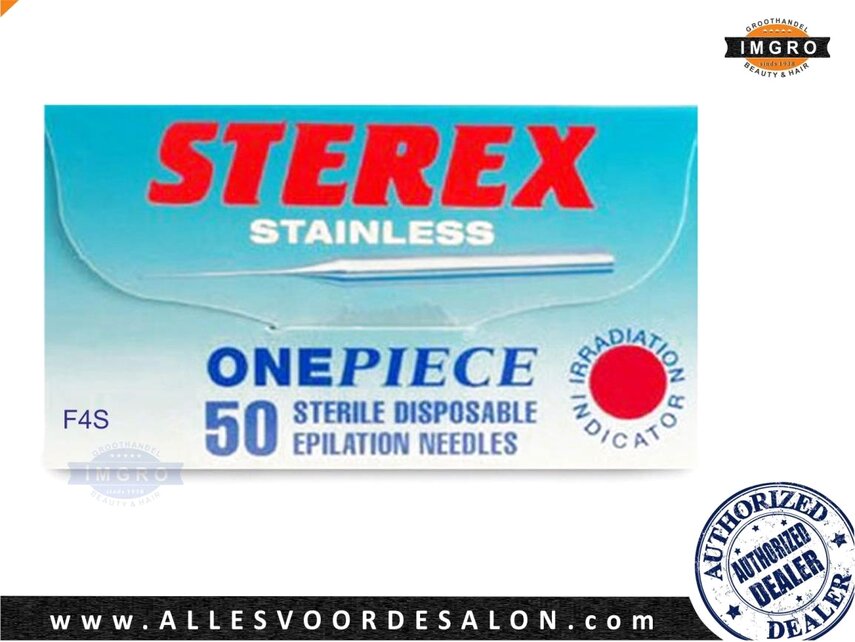 Sterex F4S One Piece Sterile Disposable Needles (50St) - IMGRO Beauty